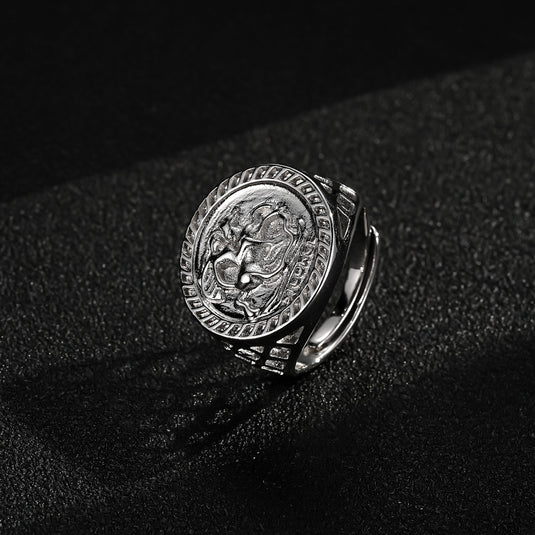 Silver St George Sovereign Ring 10g | Bling King London